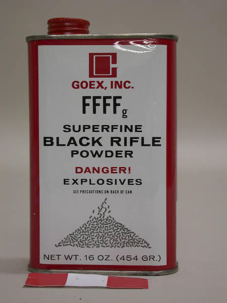 Gunpowder Can - Superfine Black Rifle Powder FFFFg - Hagley Museum ...