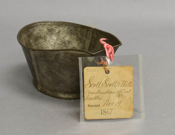 Patent Model - Improvement in the Construction of Coal-Scuttles ...